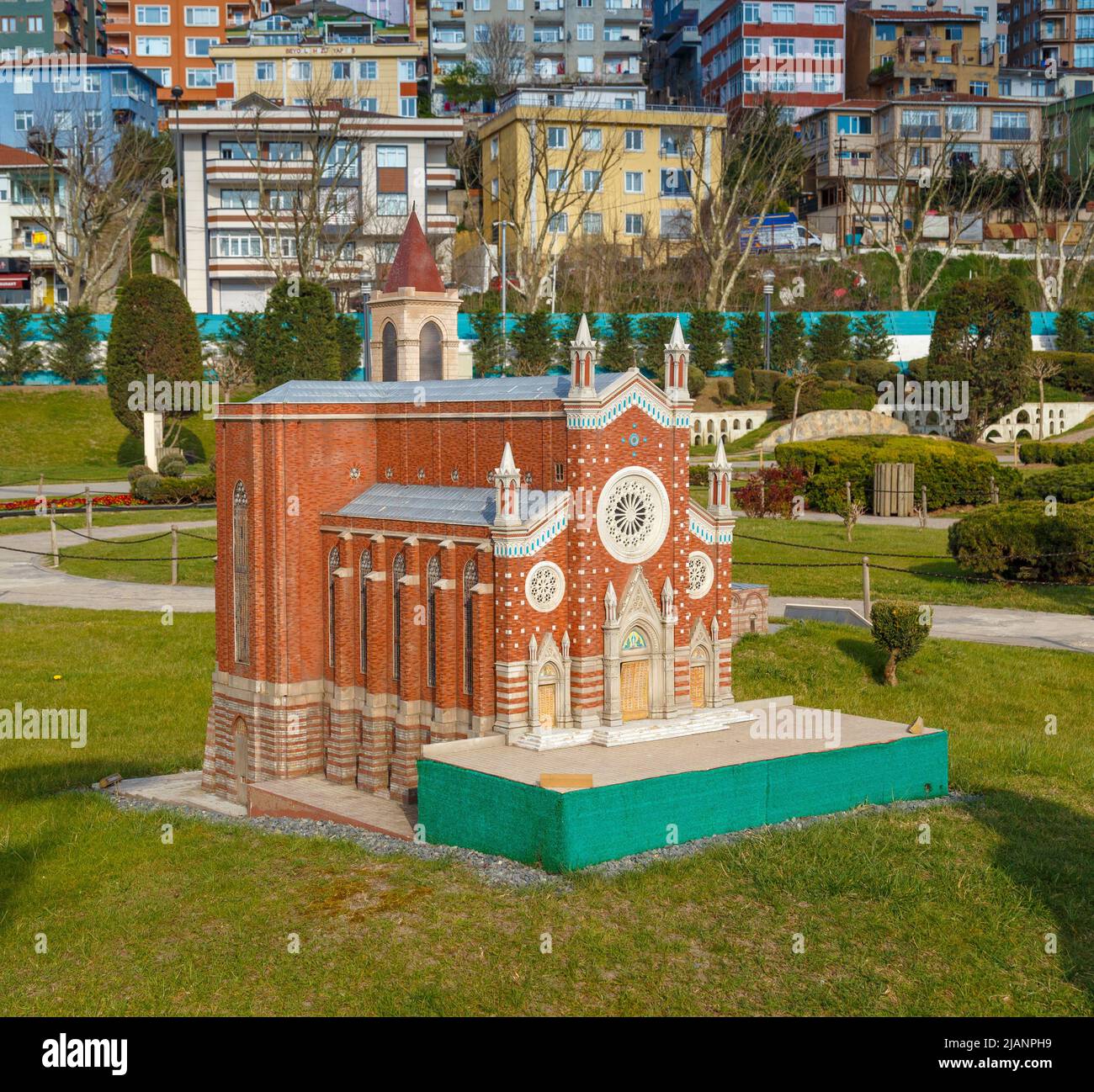 Istanbul, Turkey - March 23, 2019: Miniaturk is a miniature park in ...