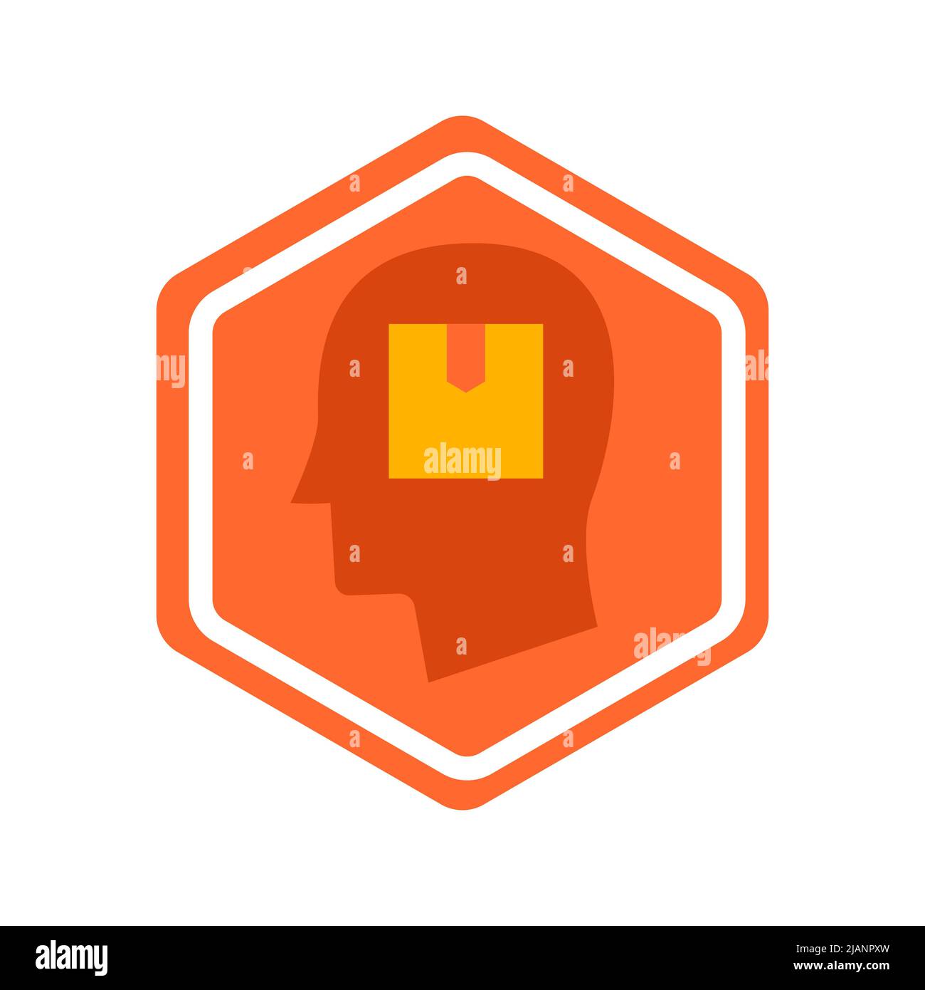 Mind Box Delivery Hexagonal Icon Stock Vector Image & Art - Alamy