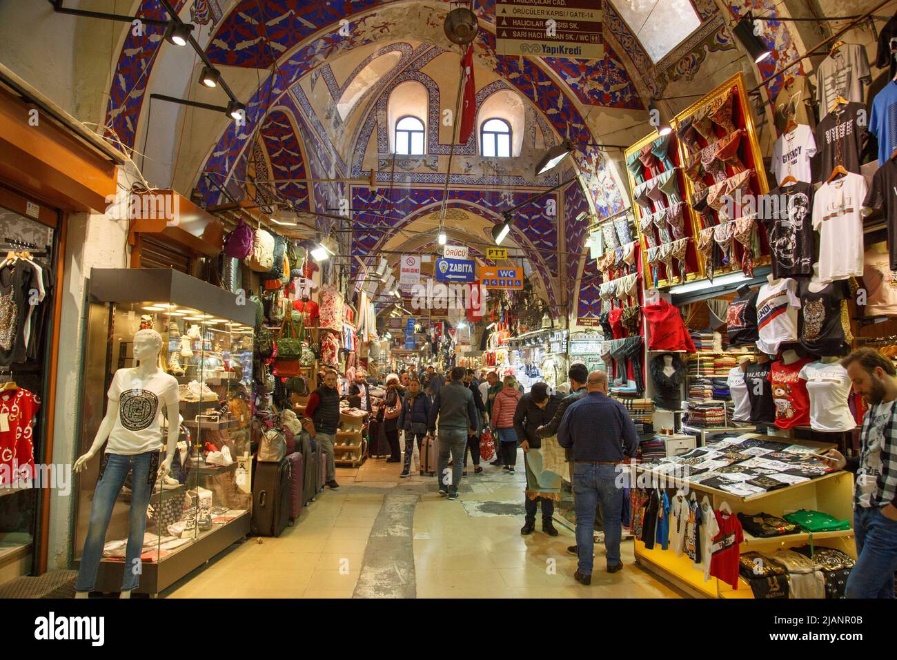 Istanbul, Turkey - March 25, 2019: Grand Bazaar in Istanbul, Turkey ...