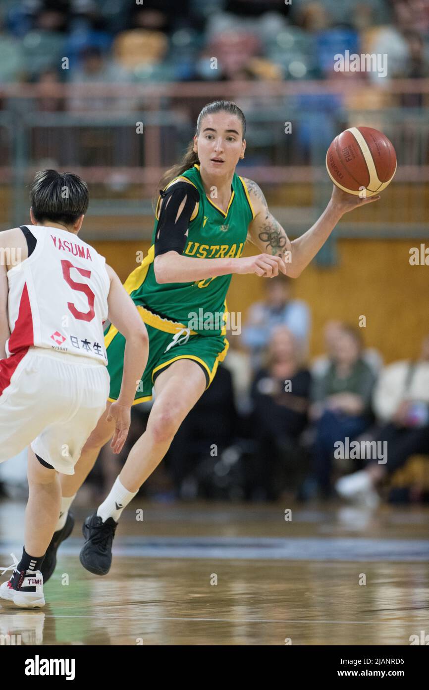 Newcastle, Australia. 31st May, 2022. Anneli Maley of Australia Women's ...