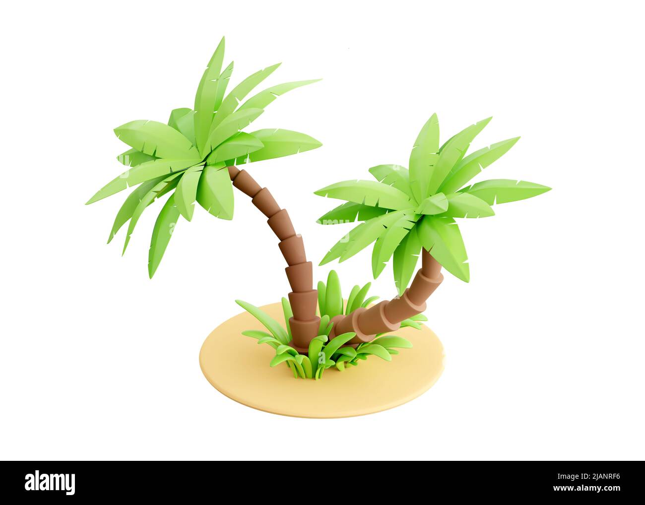 3d Animated Palm Trees