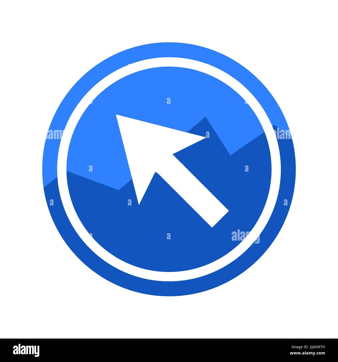 Click Arrow Circle Icon Stock Vector Image & Art - Alamy