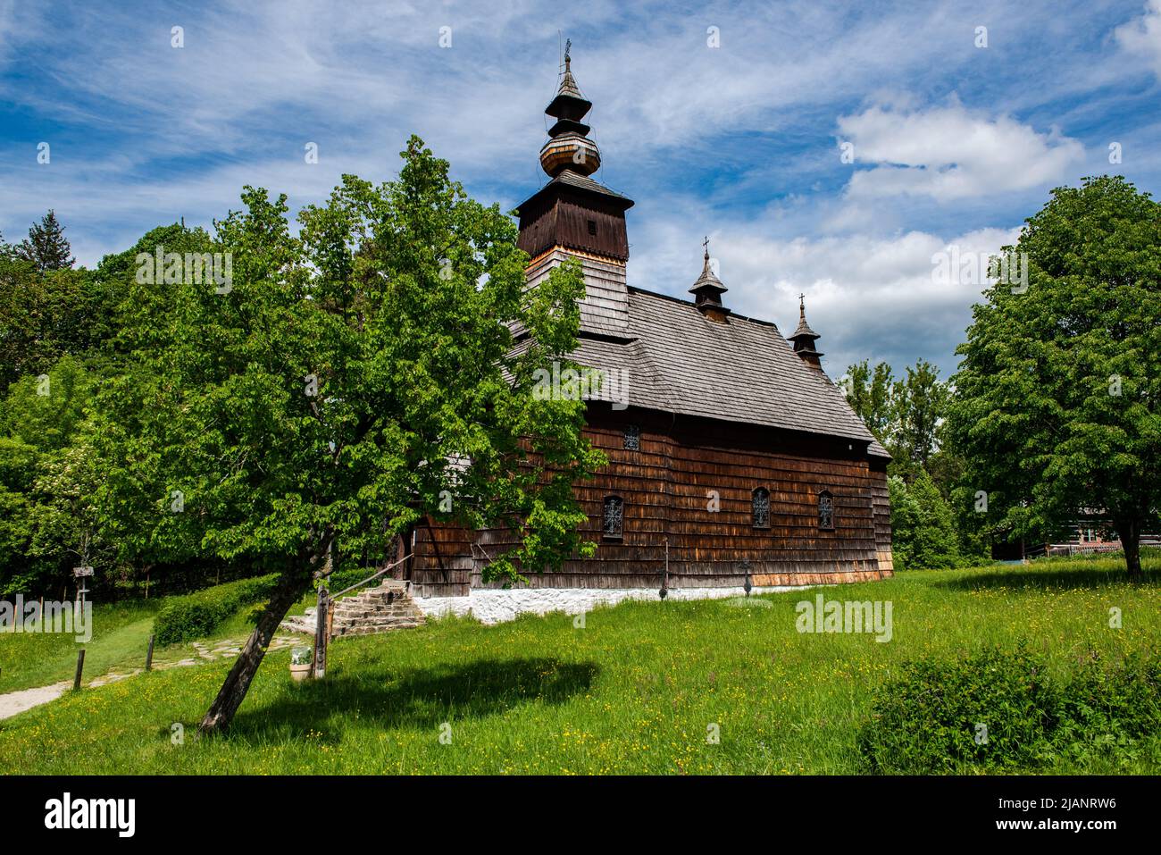 Stara Lubovna Skansen Greek Catholic wooden church of St. Archangel ...