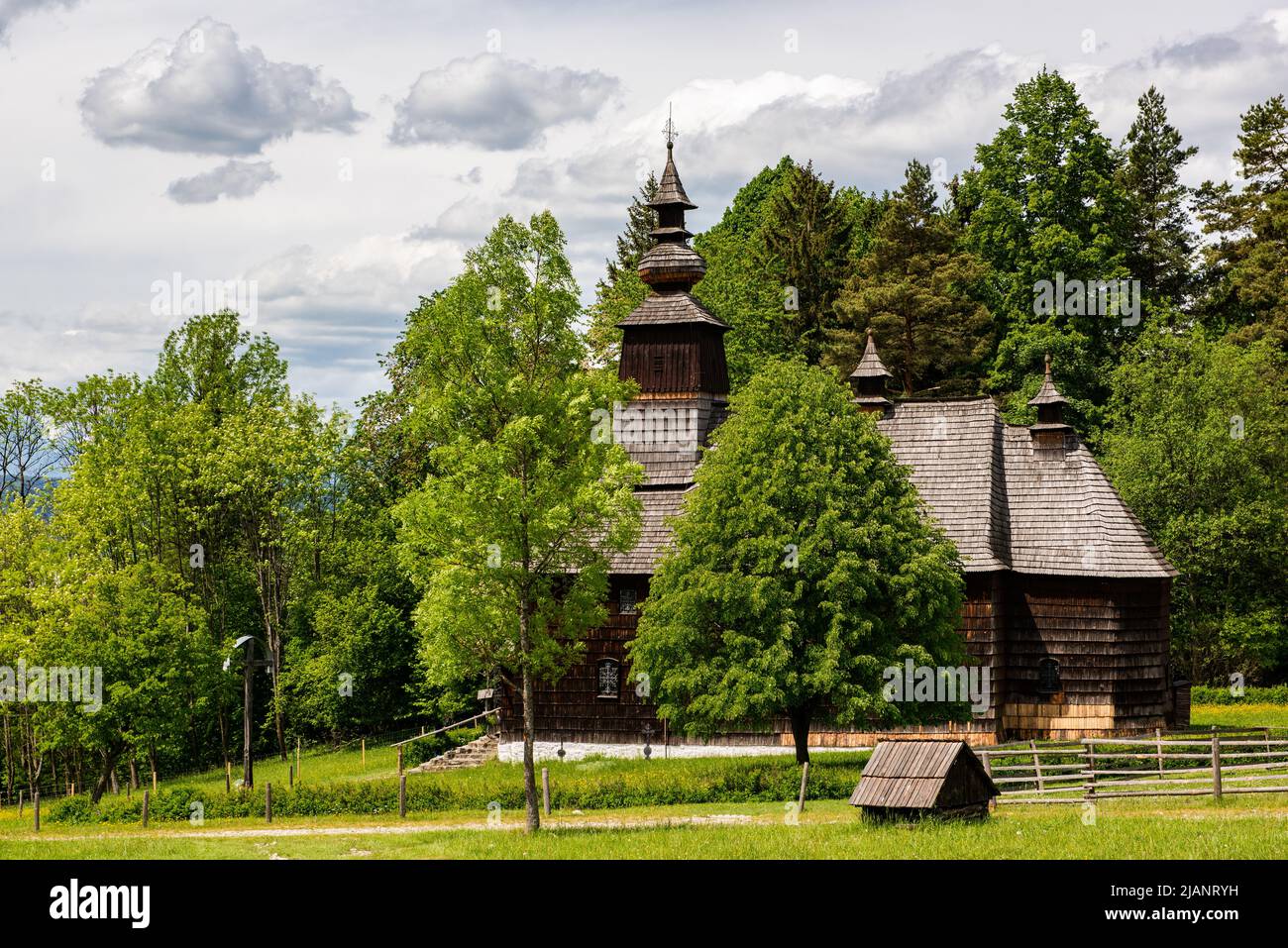 Stara Lubovna Skansen Greek Catholic wooden church of St. Archangel ...