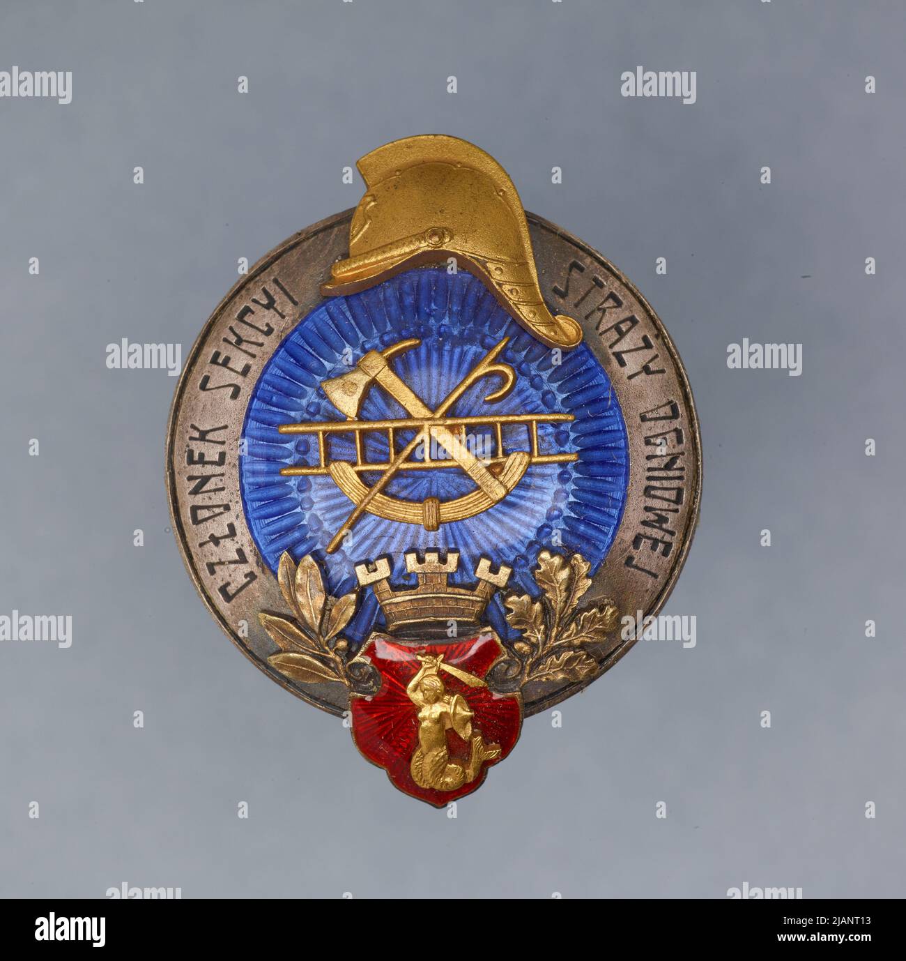 Commemorative badge of a member of the section III of the Warsaw Fire ...