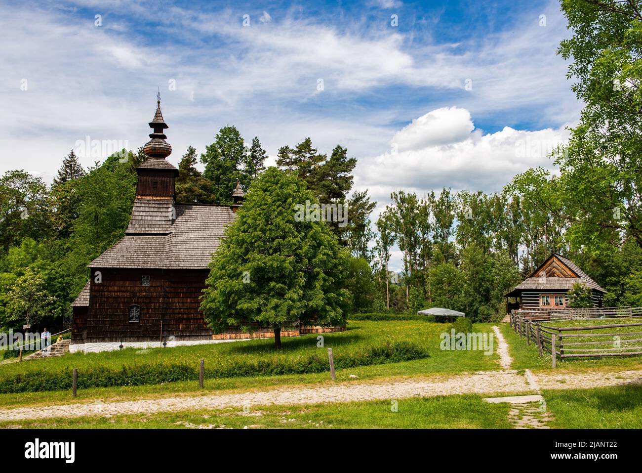 Stara Lubovna Skansen Greek Catholic wooden church of St. Archangel ...