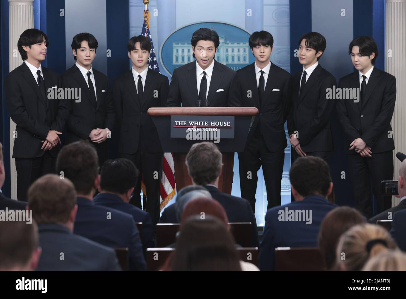 Washington, United States. 31st May, 2022. Members of the Korean Pop ...