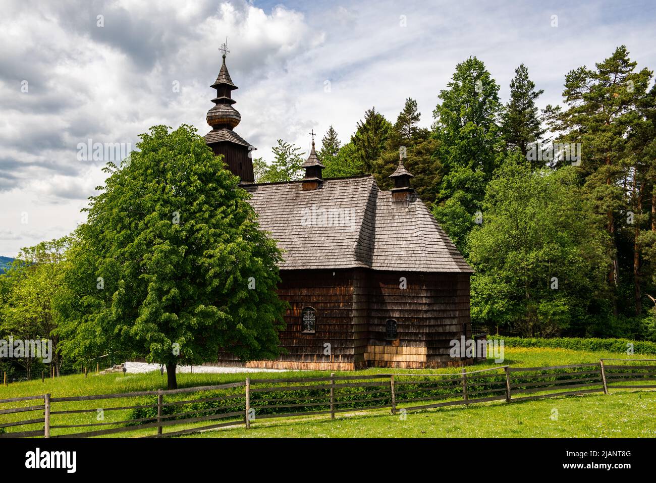 Stara Lubovna Skansen Greek Catholic wooden church of St. Archangel ...