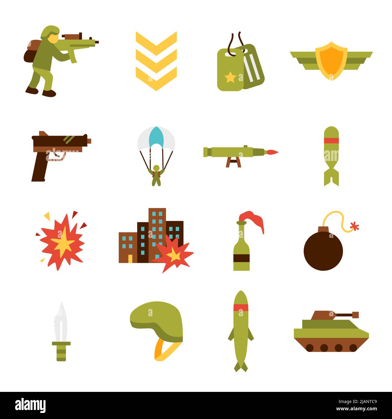 War Army Objects Stock Vector Image & Art - Alamy