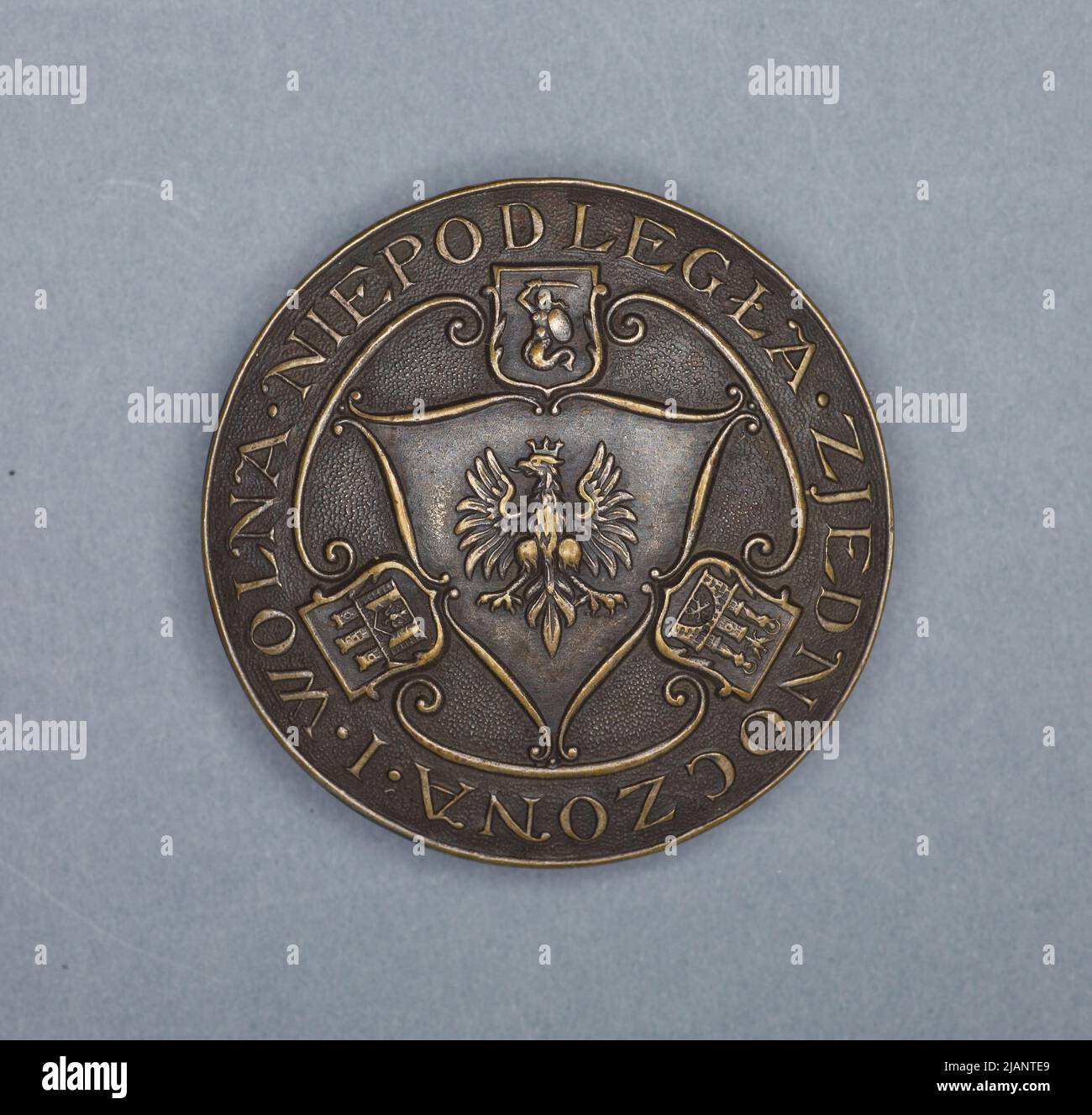 Patriotic badge Independent, United and Free, commemorating the ...