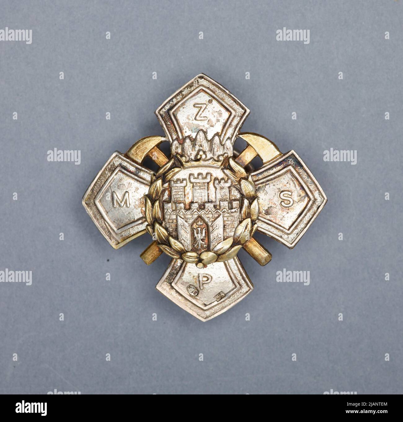 Commemorative badge of the Lesser Poland Fire Brigade Association in ...