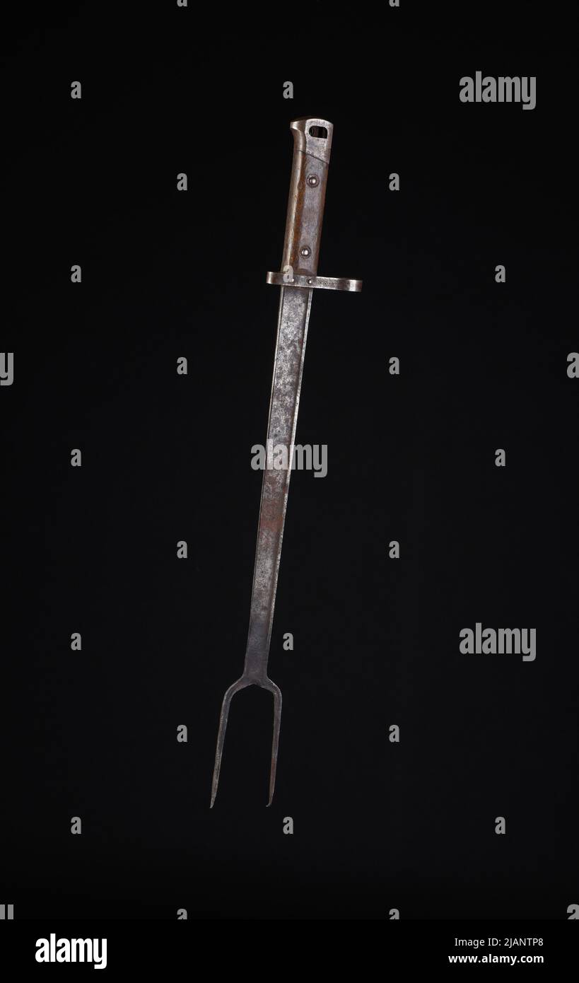 Bayonet for a gun turned into a fork Stock Photo - Alamy