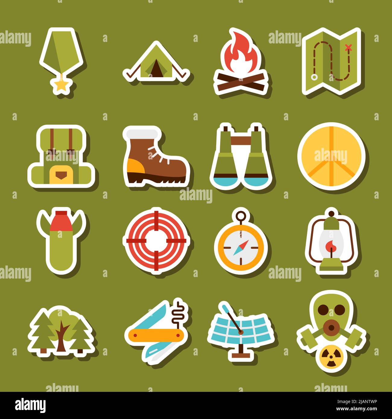 War Military Stickers Stock Vector Image & Art - Alamy