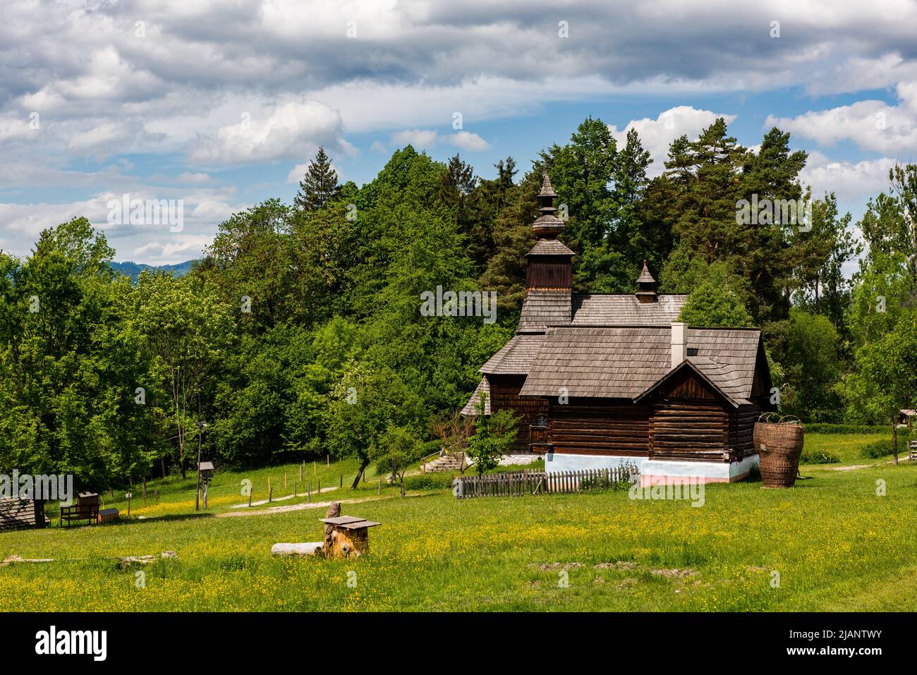 Stara Lubovna Skansen Greek Catholic wooden church of St. Archangel ...