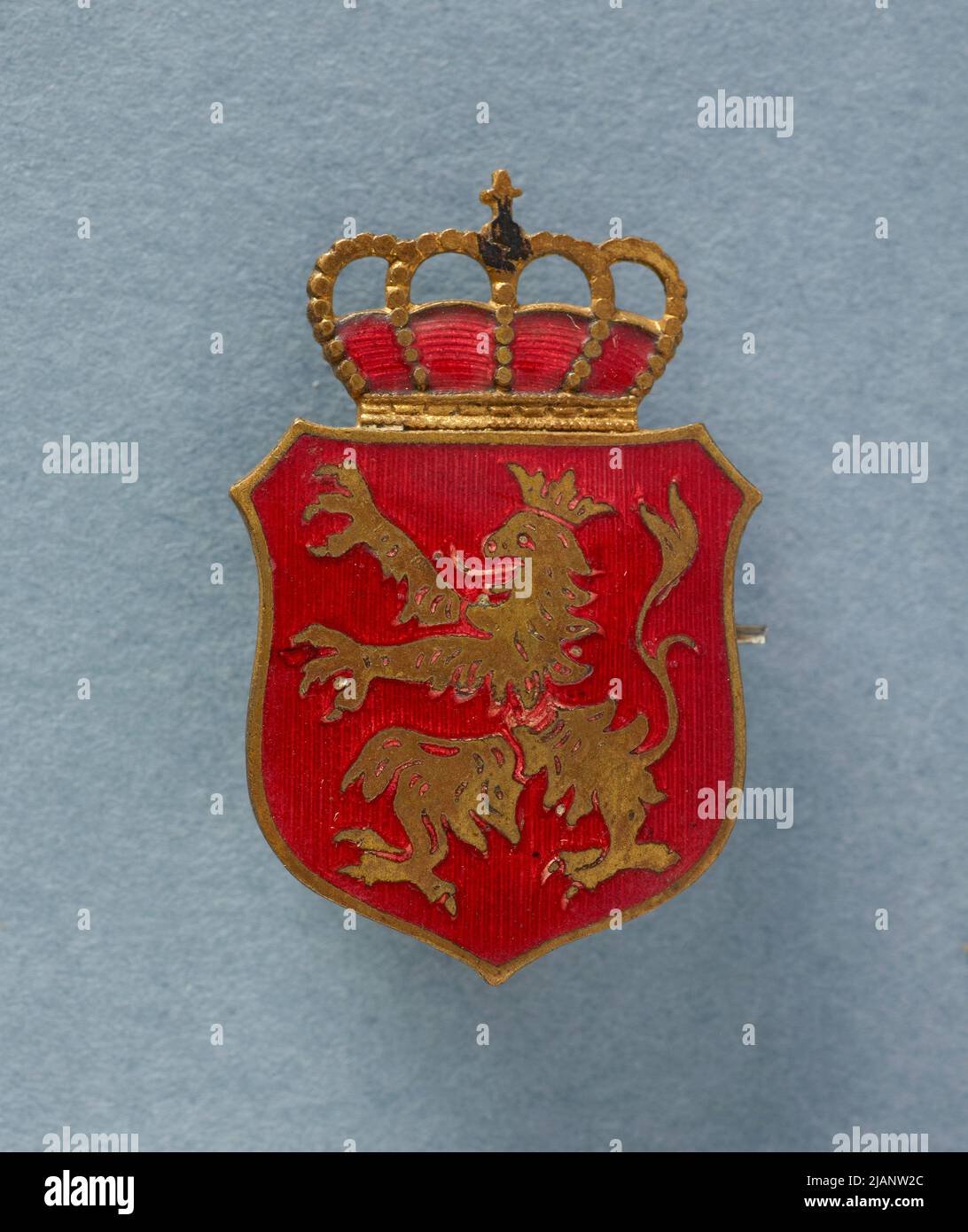 Heraldic shield with the Bulgarian coat of arms from the period 1881 ...