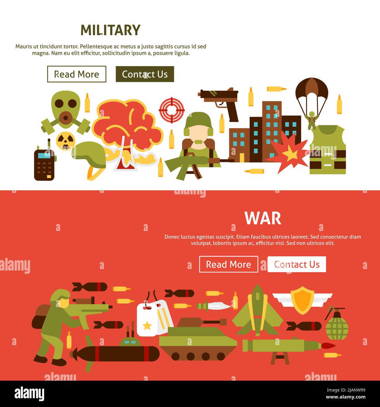 Military War Banners Stock Vector Image & Art - Alamy