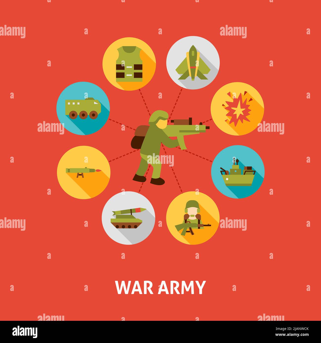 War Army Concept Icons Stock Vector Image & Art - Alamy