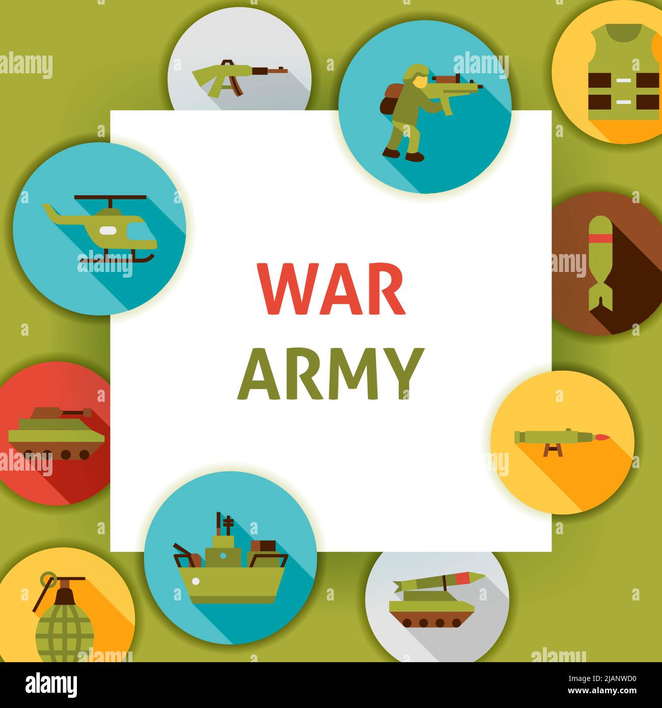 War Army Template Stock Vector Image & Art - Alamy