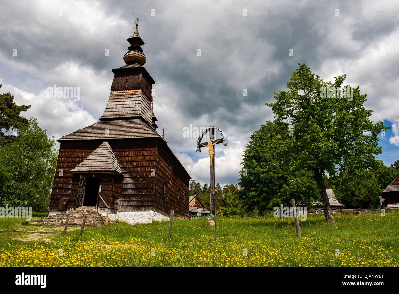 Stara Lubovna Skansen Greek Catholic wooden church of St. Archangel ...