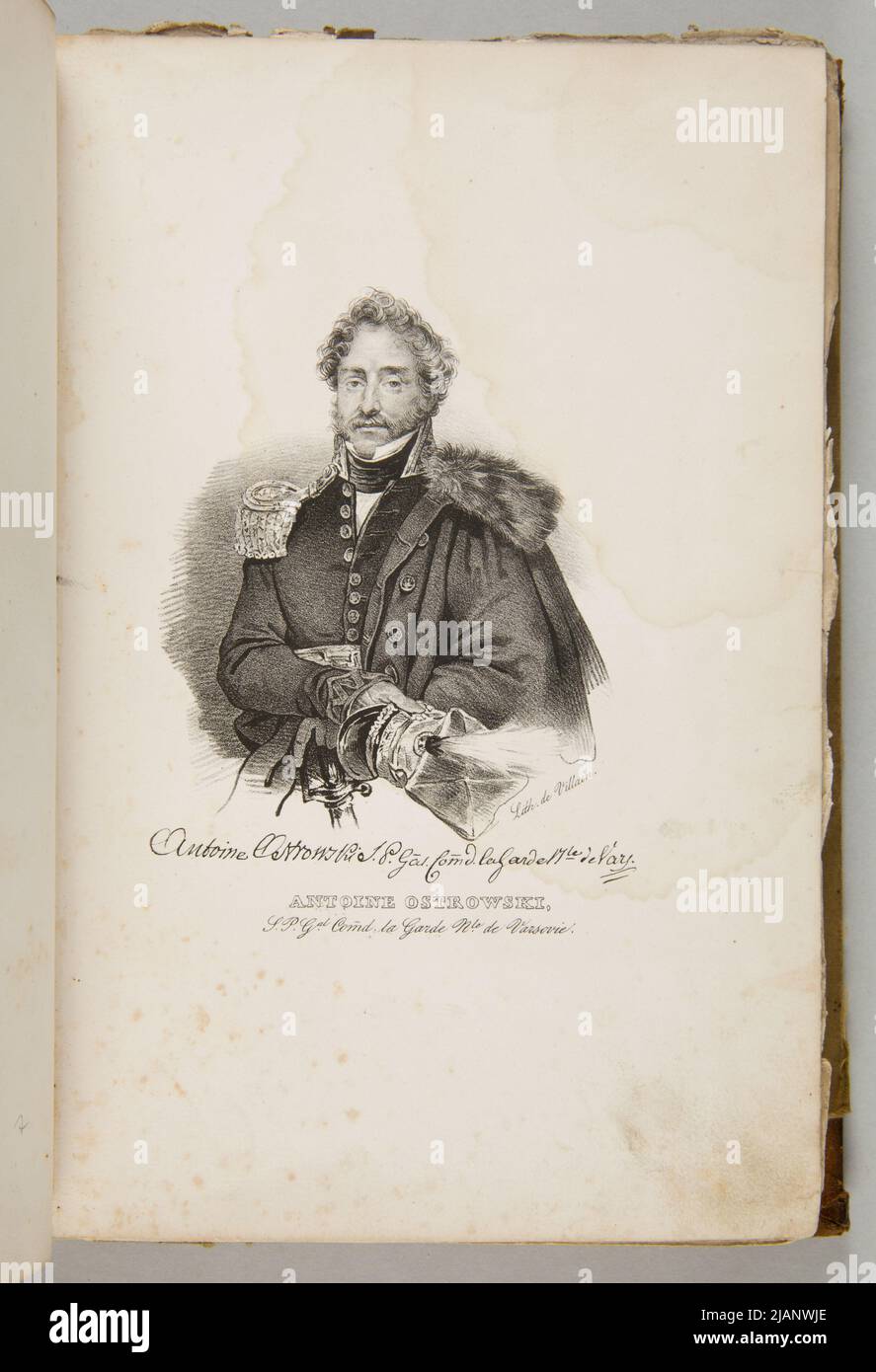 Antoine Ostrowski [Antoni Ostrowski] unknown, Lithographie Villain ...