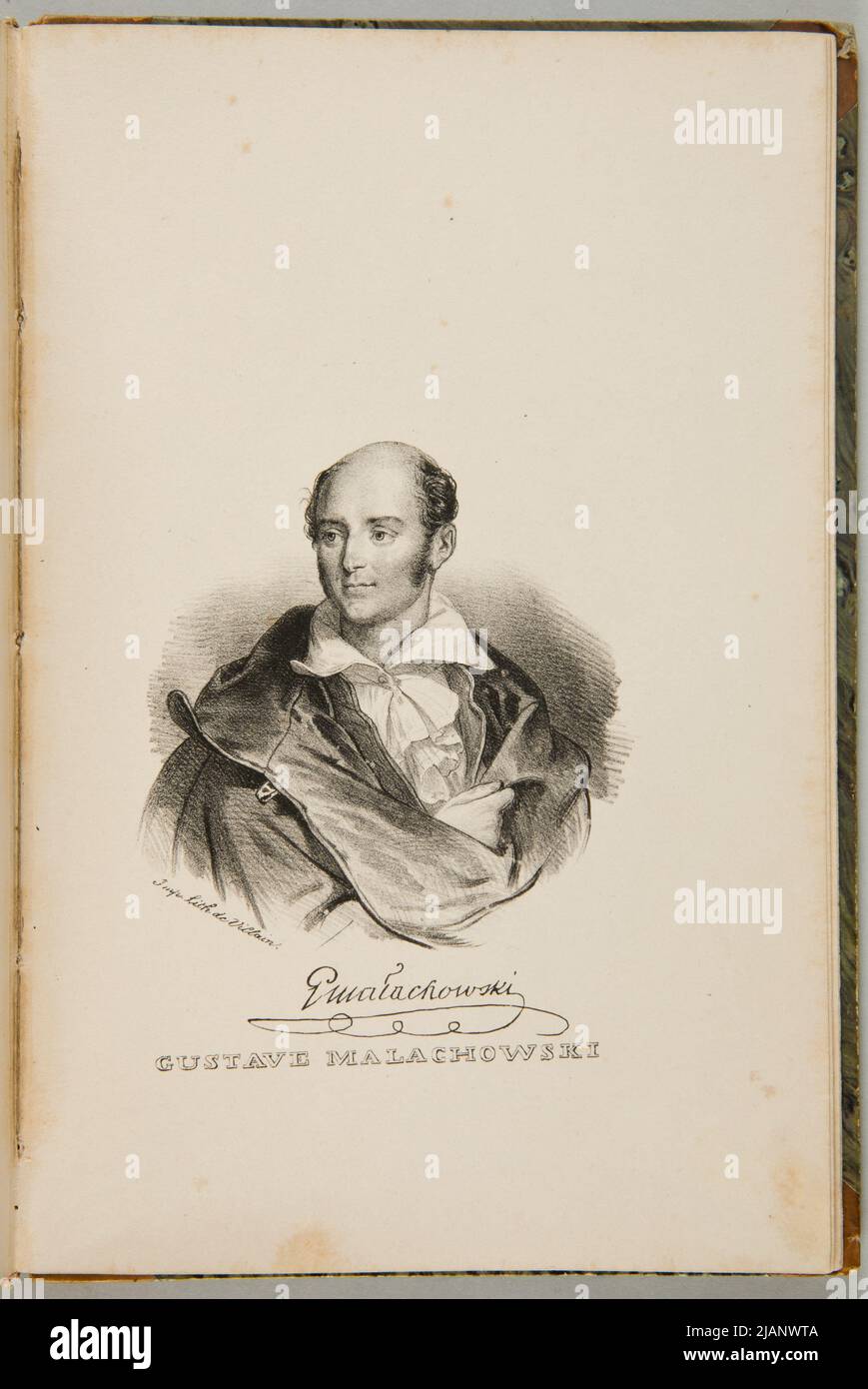 Gustaw Małachowski unknown, Lithographie Villain Stock Photo - Alamy