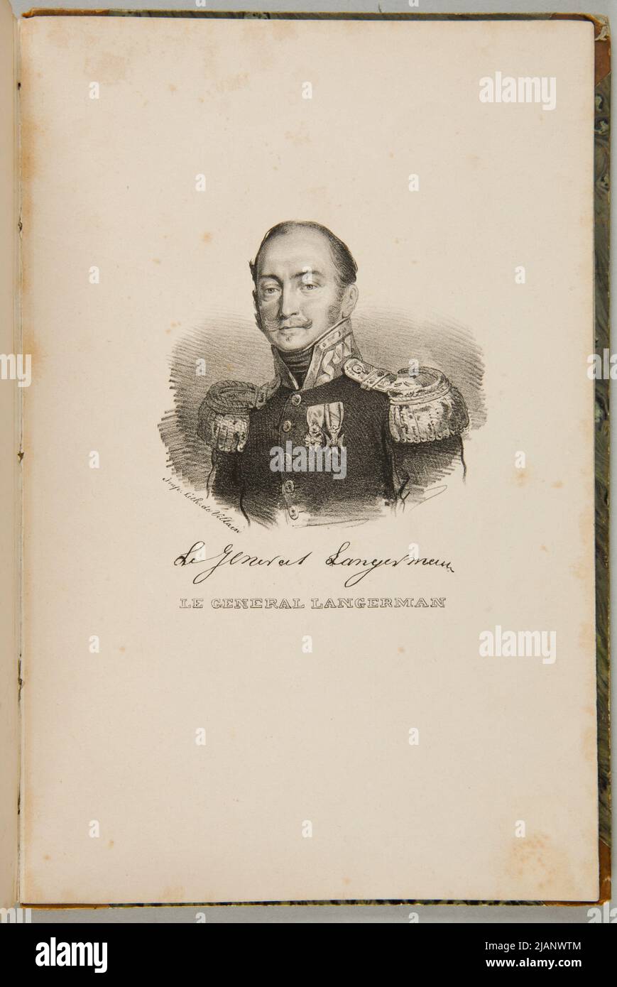 Le General Langerman [Jerzy Langerman] unknown, Lithographie Villain ...