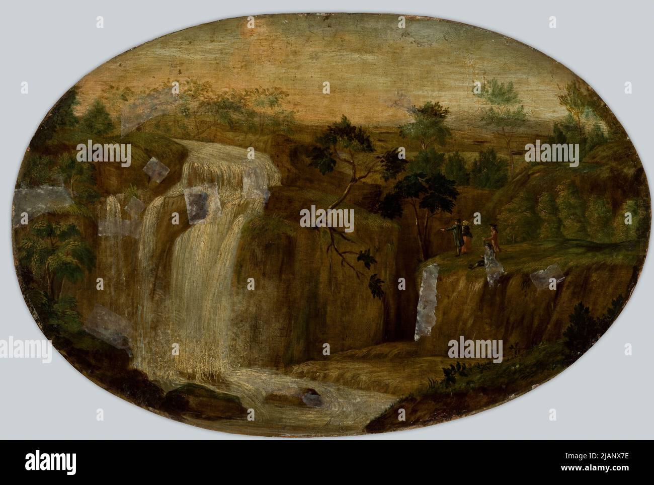 Landscape with a Waterfall unknown Stock Photo - Alamy