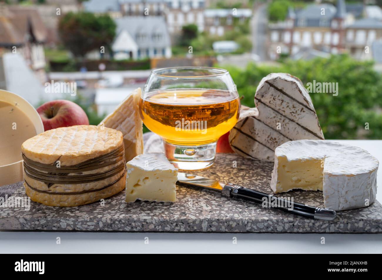 Cow cheeses of Normandy region - camembert, livarot, neufchatel, pont l ...