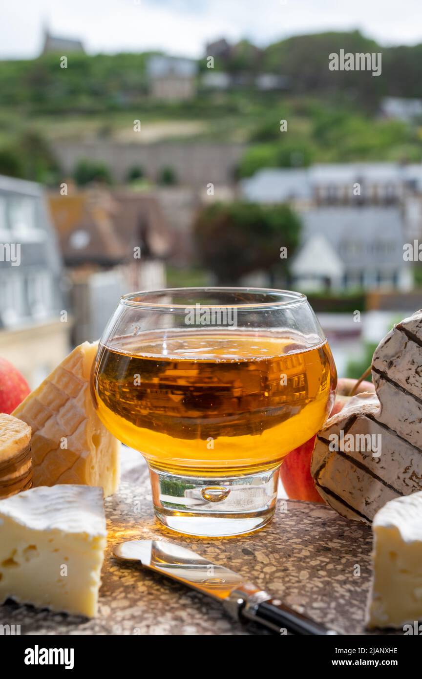 Cow cheeses of Normandy region - camembert, livarot, neufchatel, pont l ...