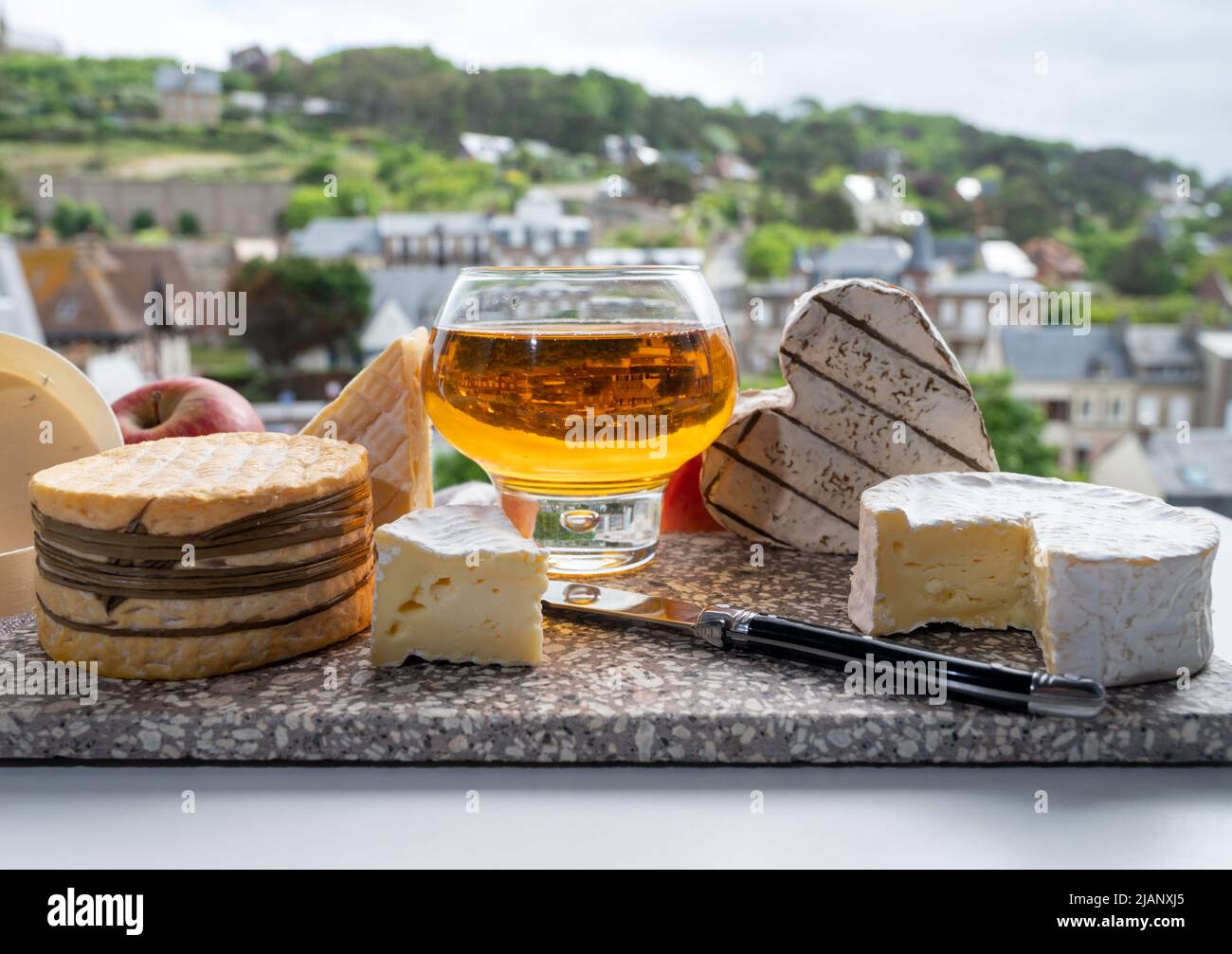 Cow cheeses of Normandy region - camembert, livarot, neufchatel, pont l ...