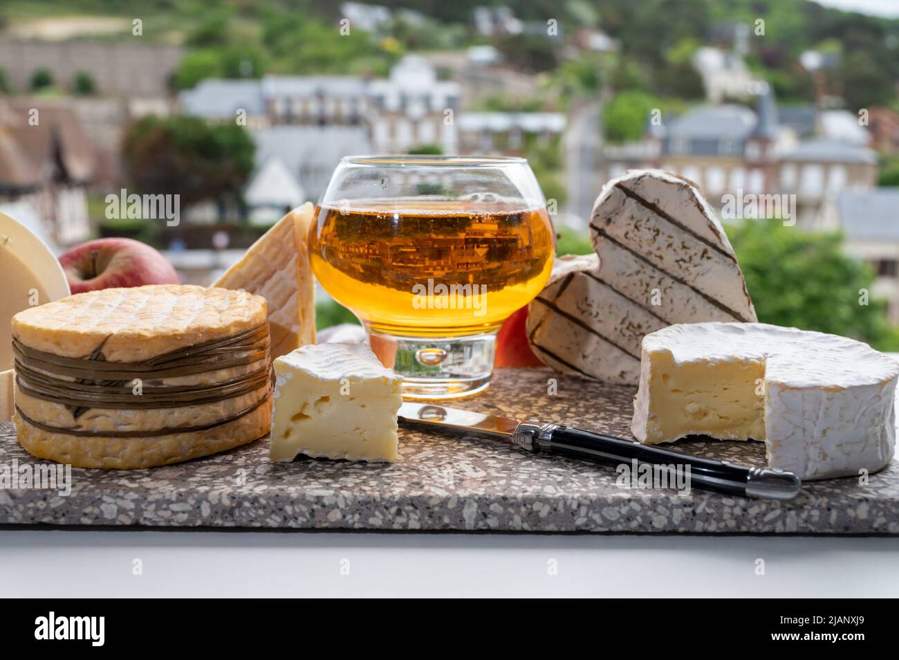 Cow cheeses of Normandy region - camembert, livarot, neufchatel, pont l ...