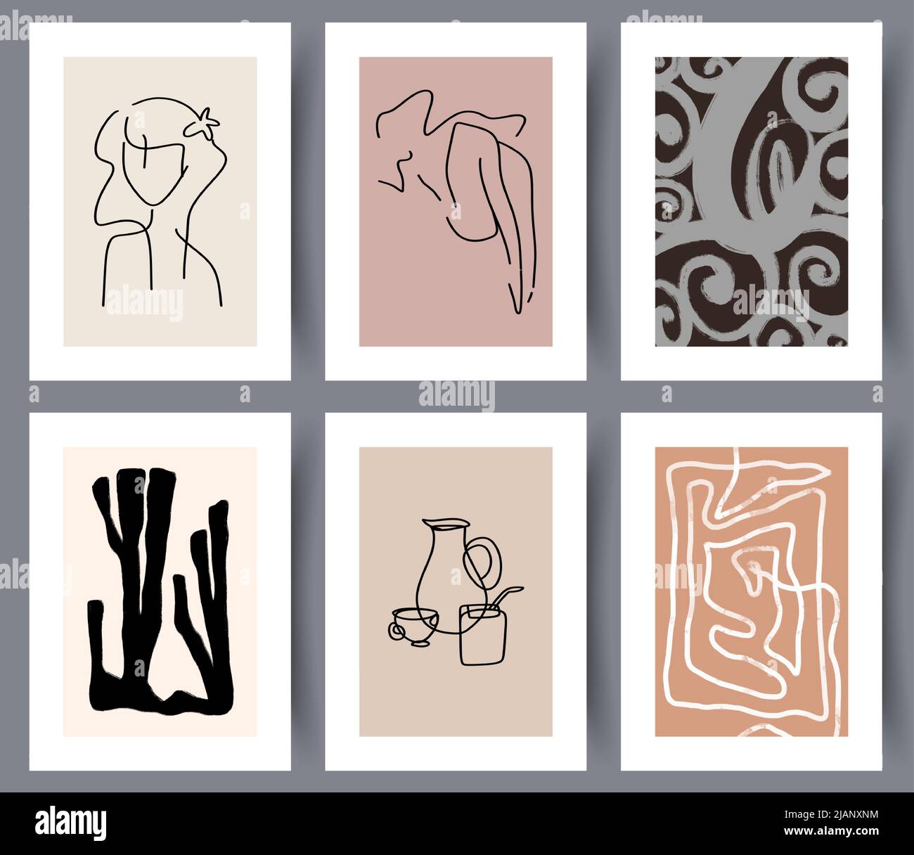 Modern art collage woman Stock Vector Images - Alamy