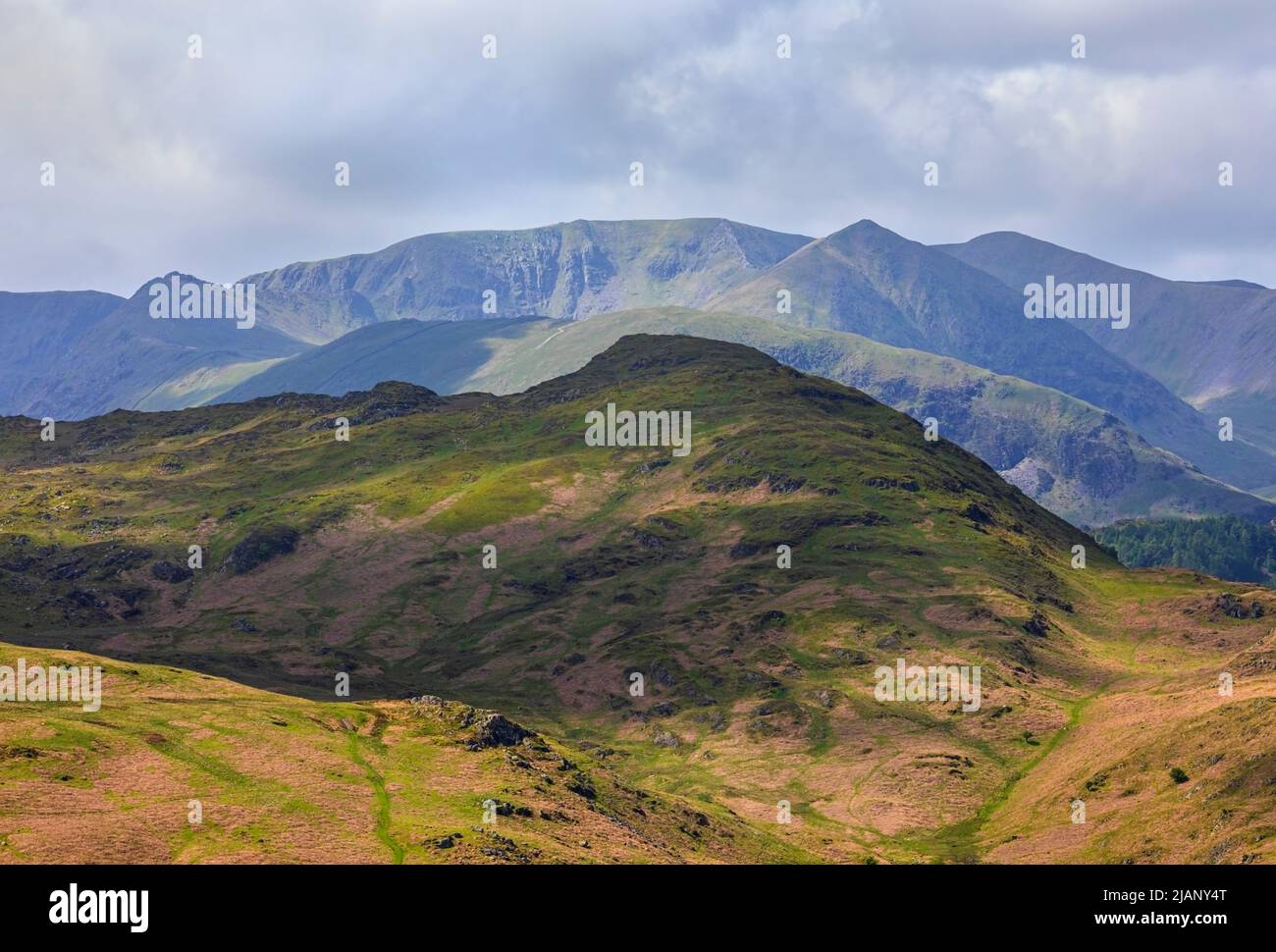View Towards Helvellyn Stock Photo - Alamy