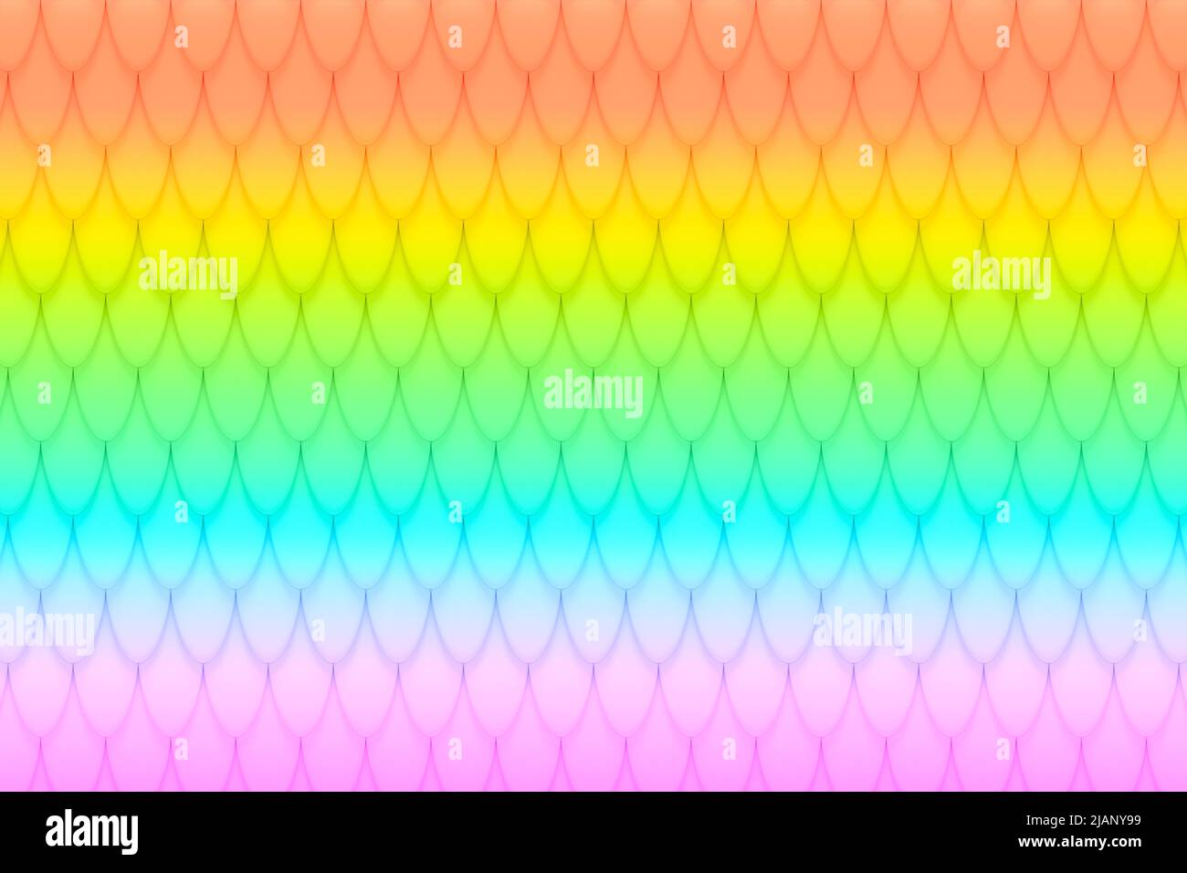 Abstract rainbow Fish scales background. 3D illustration background ...