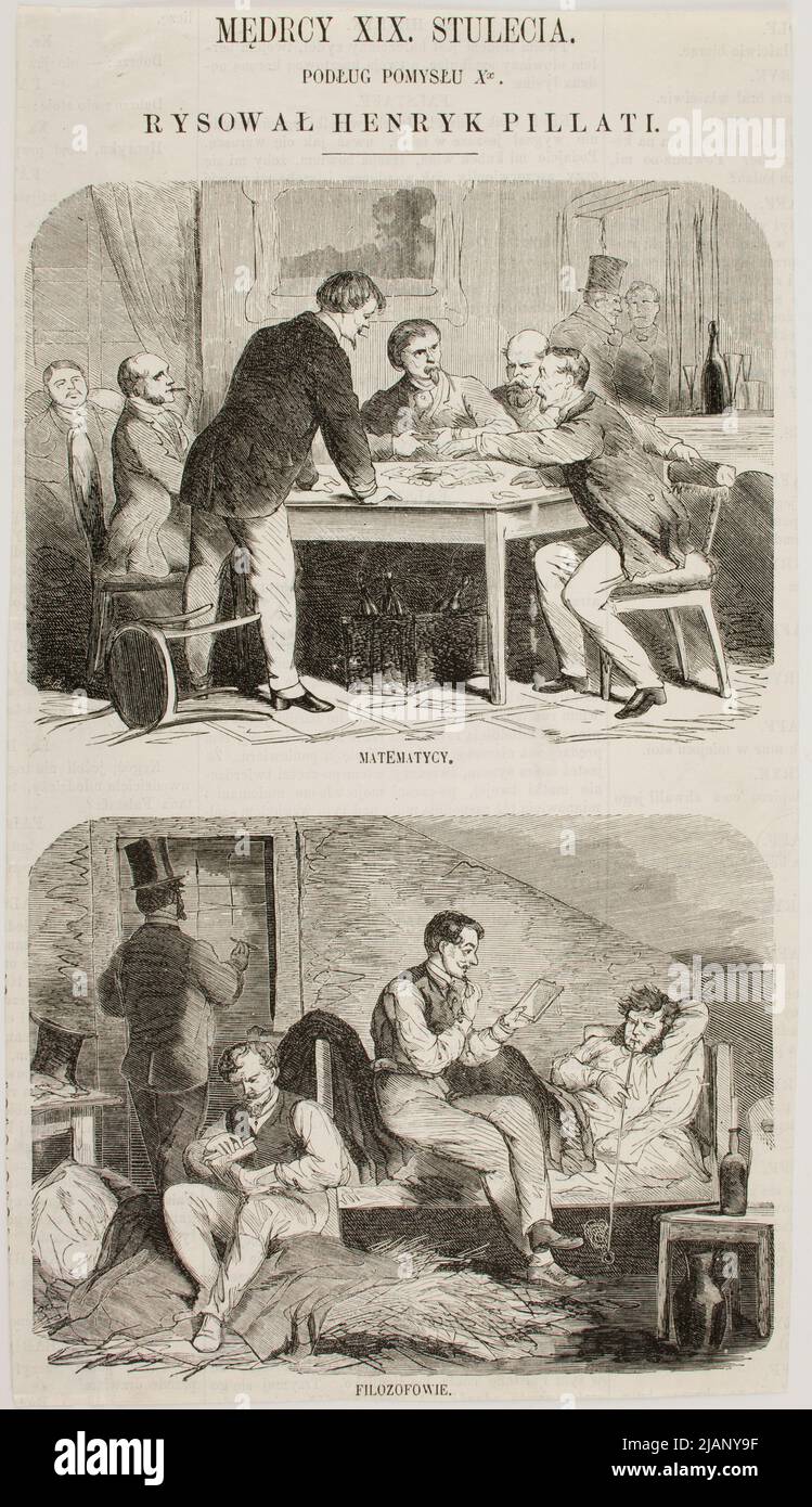 Mathematicians and philosophers from the Mage series of the 19th ...