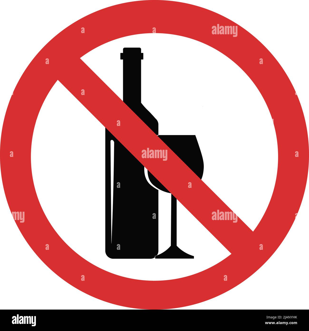 Alcohol warning sticker Stock Vector Images - Alamy
