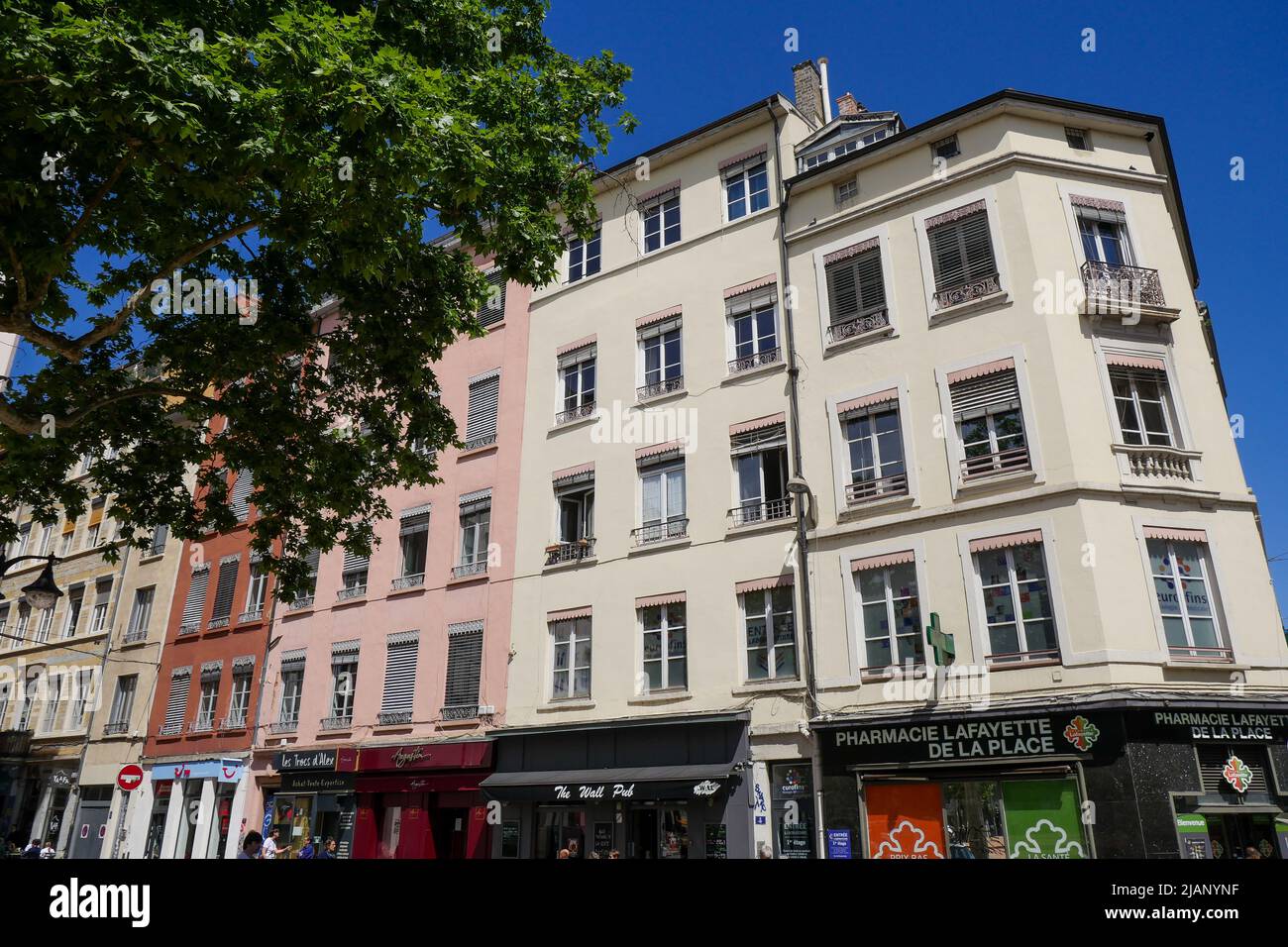 Croix-Rousse square, Croix-Rousse district, Lyon, Auvergne Rhone-Alps ...