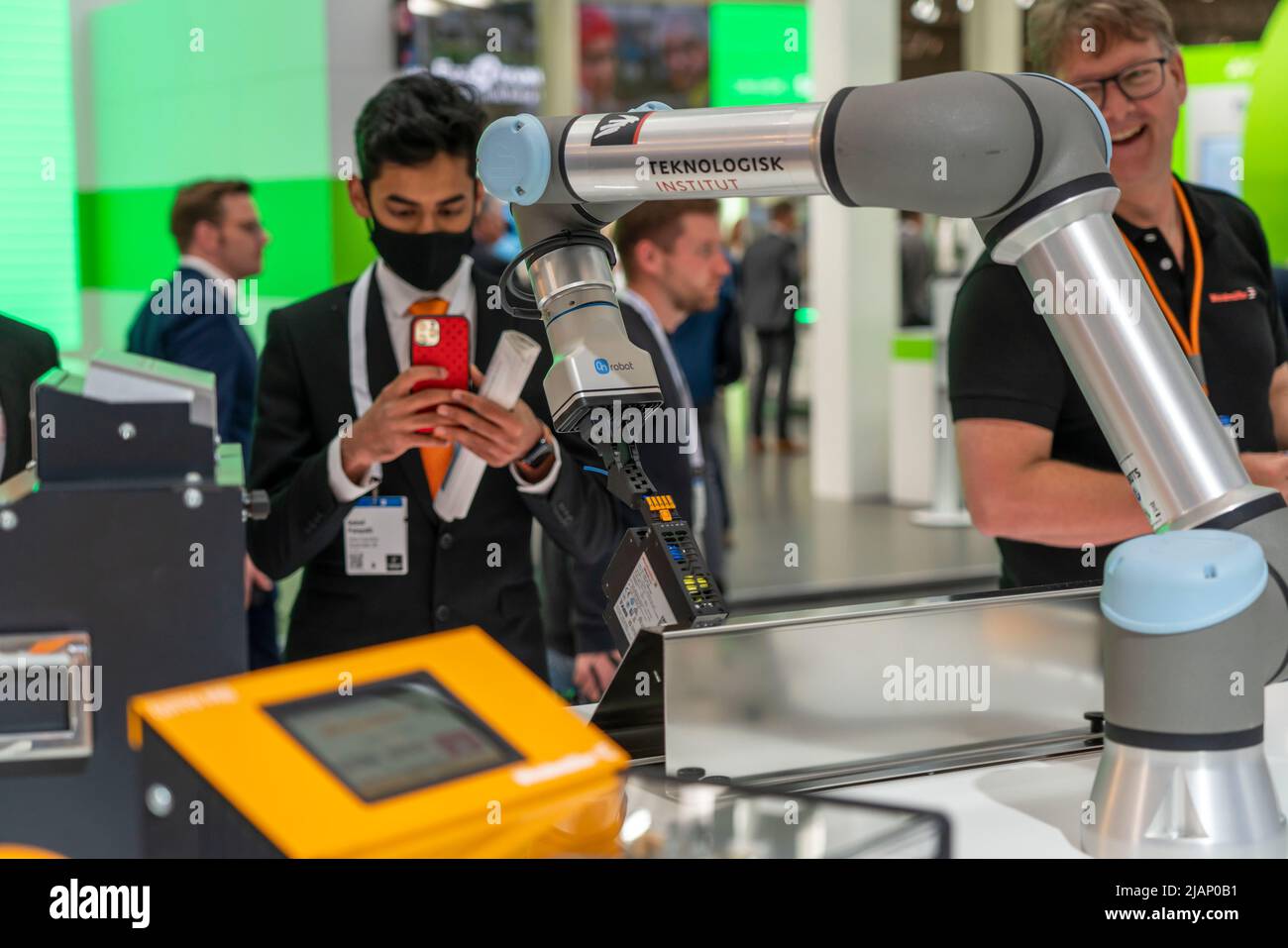 First day at Hannover Messe 2022, industrial trade fair, after 2 years ...