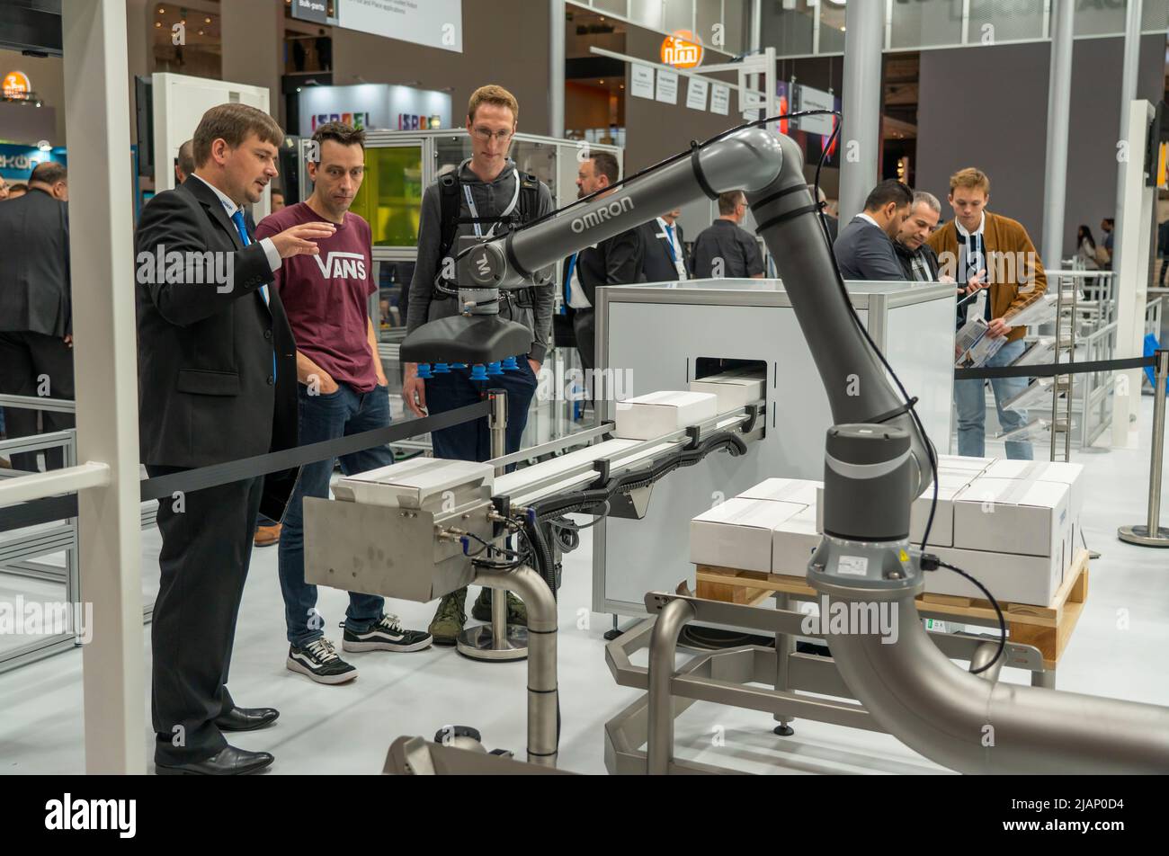 First day at Hannover Messe 2022, industrial trade fair, after 2 years ...