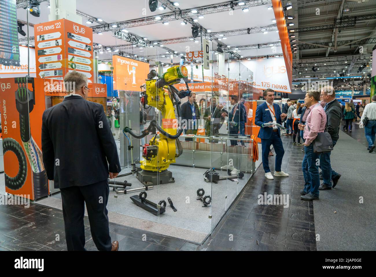 First day at Hannover Messe 2022, industrial trade fair, after 2 years ...