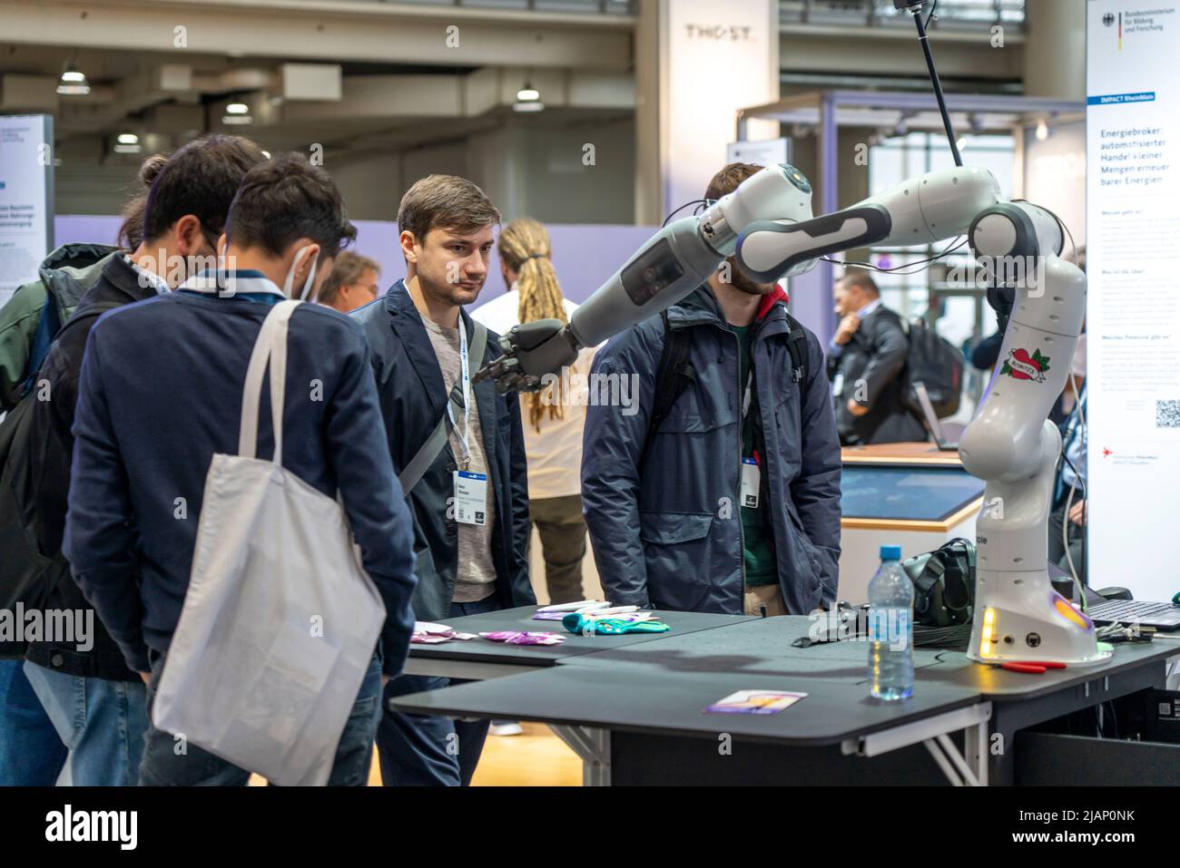 First day at Hannover Messe 2022, industrial trade fair, after 2 years ...