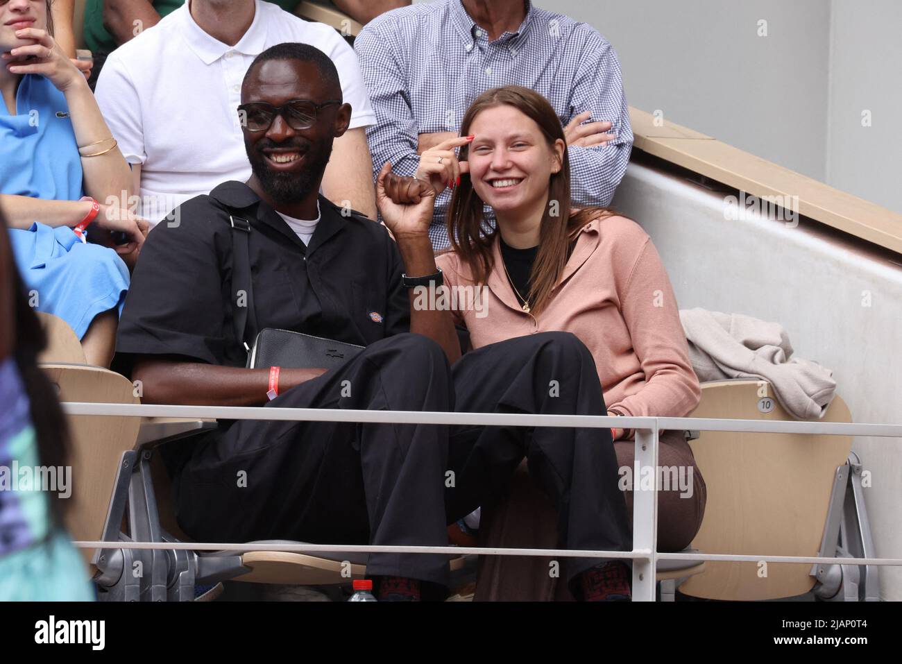 Paris, France. May 31, 2022, Thomas N Gigol, Karol Richer in the stands ...