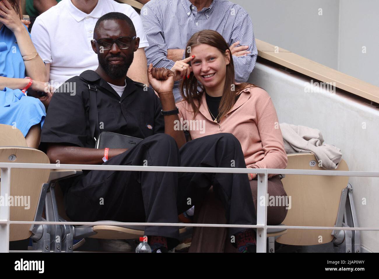 Paris, France. May 31, 2022, Thomas N Gigol, Karol Richer in the stands ...