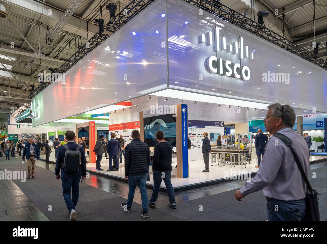Hannover fair booth hi-res stock photography and images - Alamy