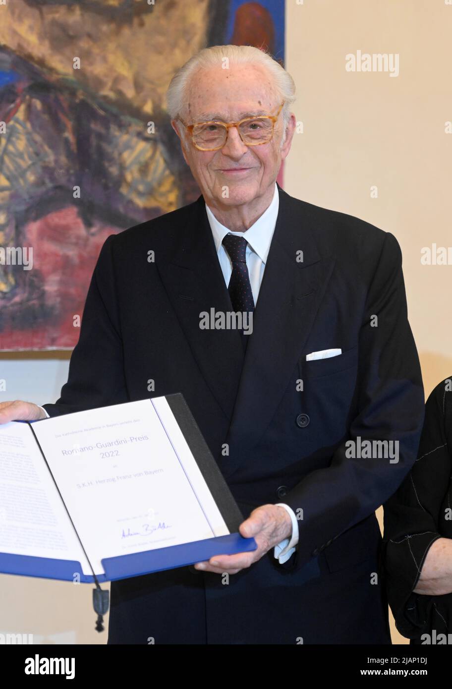 Munich, Germany. 31st May, 2022. Duke Franz of Bavaria shows the ...