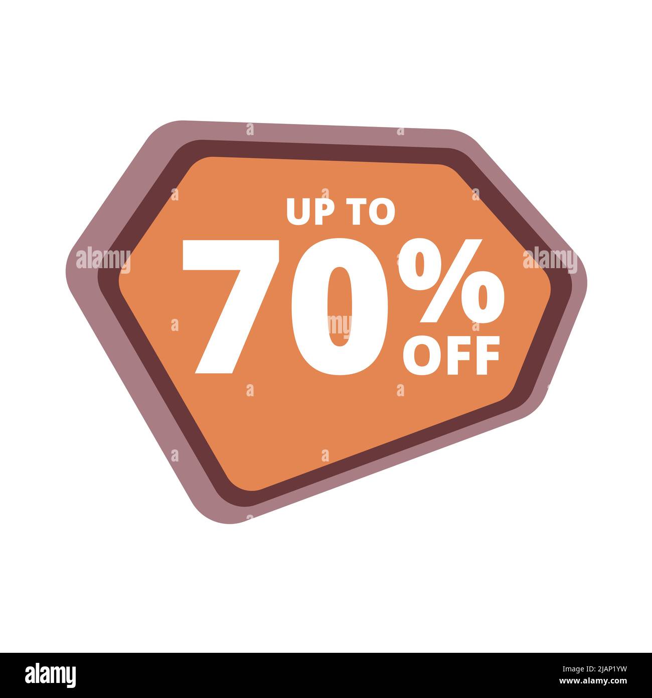 Up to 70 percentage off special offer. Vector colorful sale banner ...