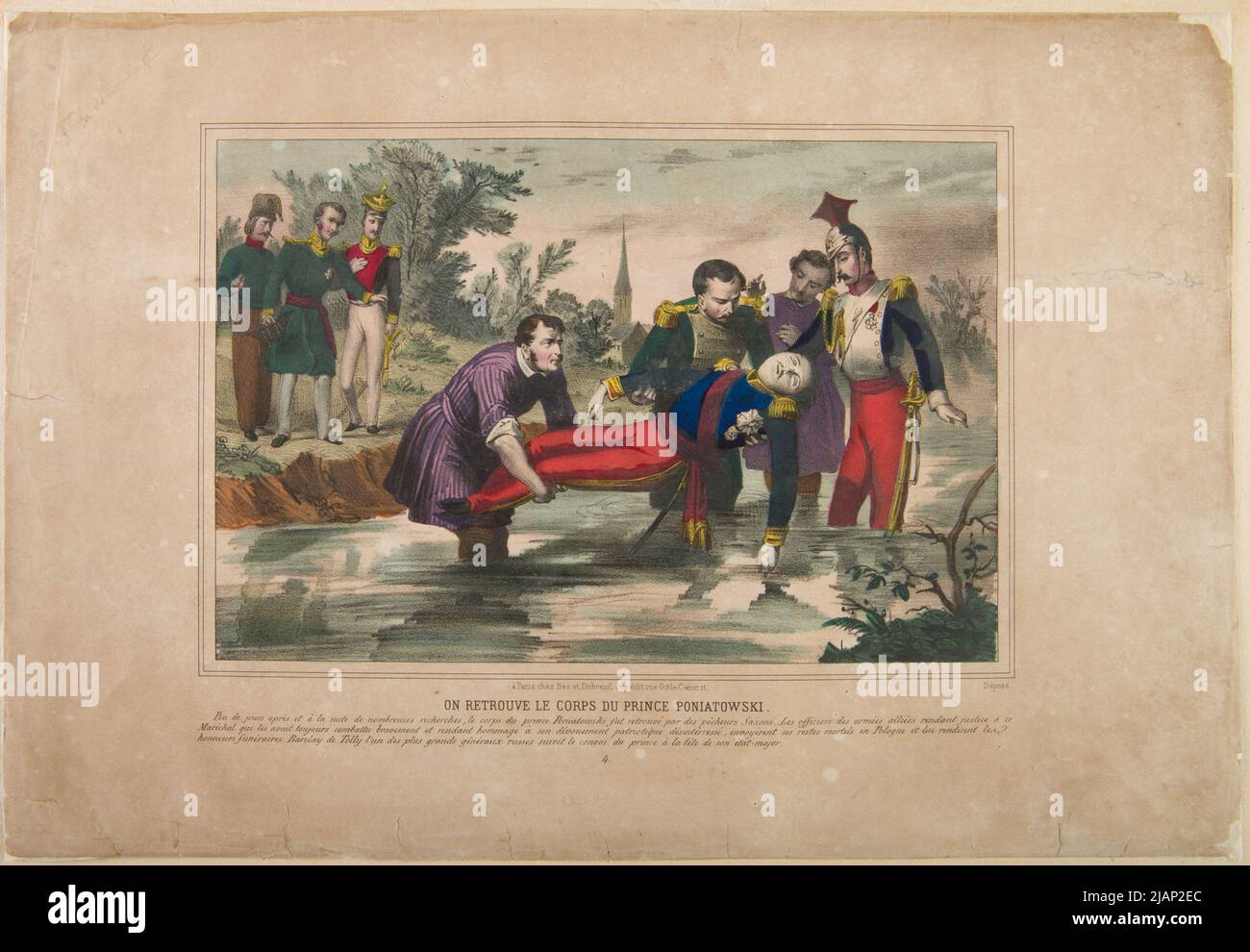 We find the body of Prince Poniatowski unknown Stock Photo - Alamy