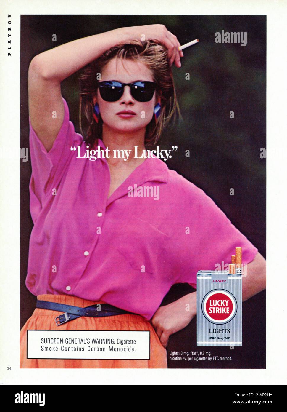 Vintage June 1986 "Playboy" magazine advert, USA Stock Photo - Alamy