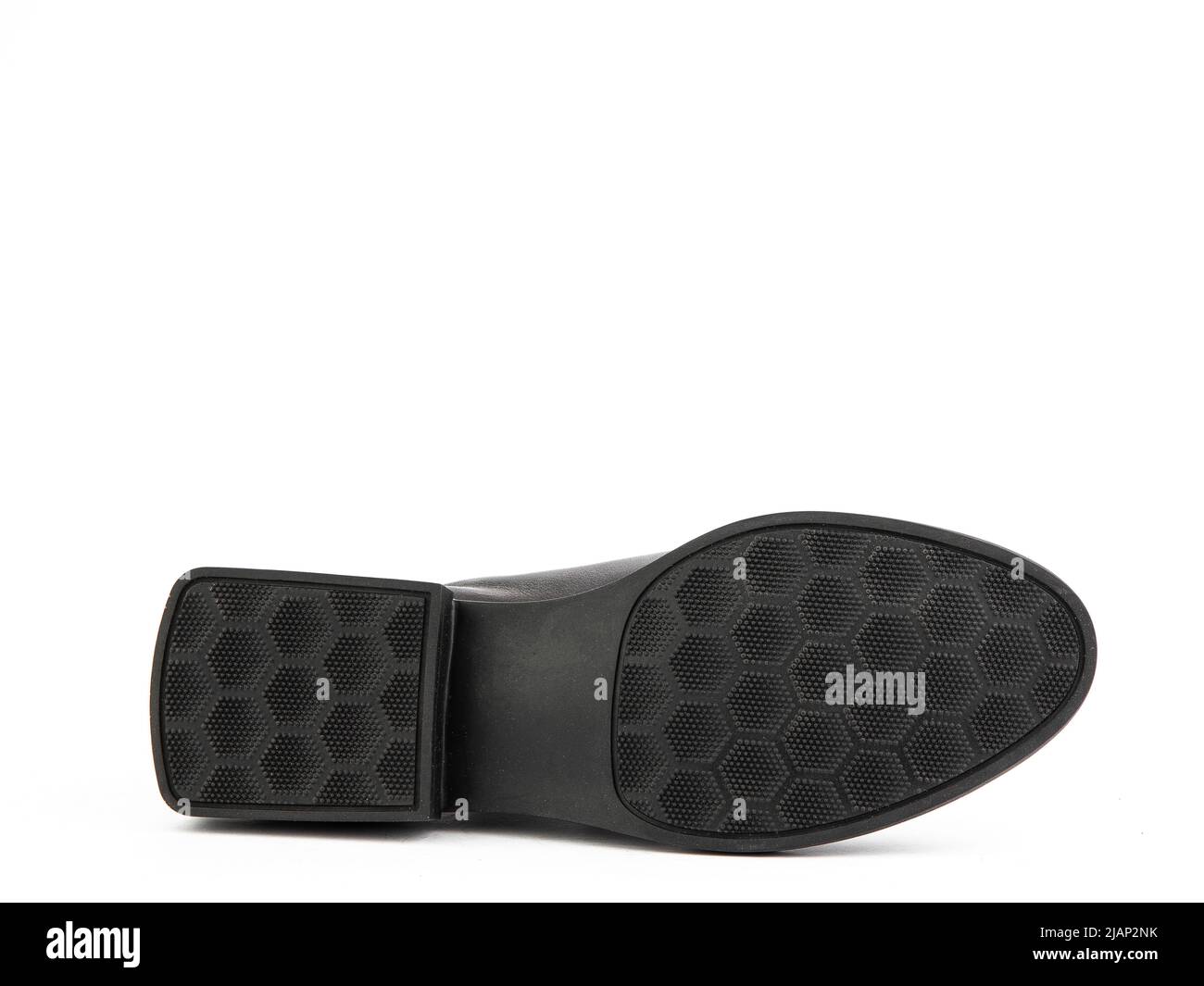 Sole for shoes, bottom view. Shoe sole close-up isolated on white ...