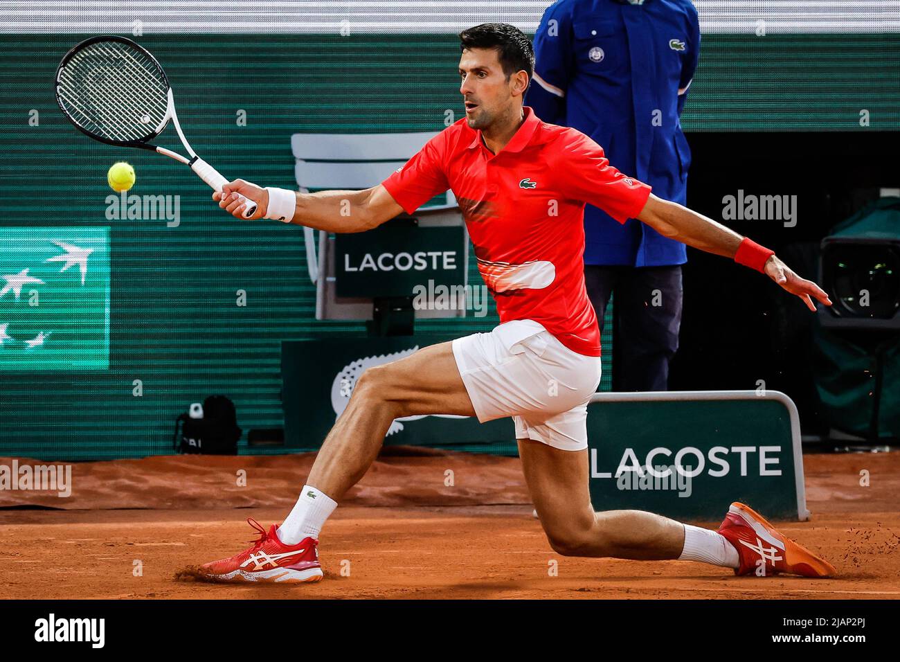 Paris, France - 31/05/2022, Novak DJOKOVIC of Serbia during the Day ten of Roland-Garros 2022 ...